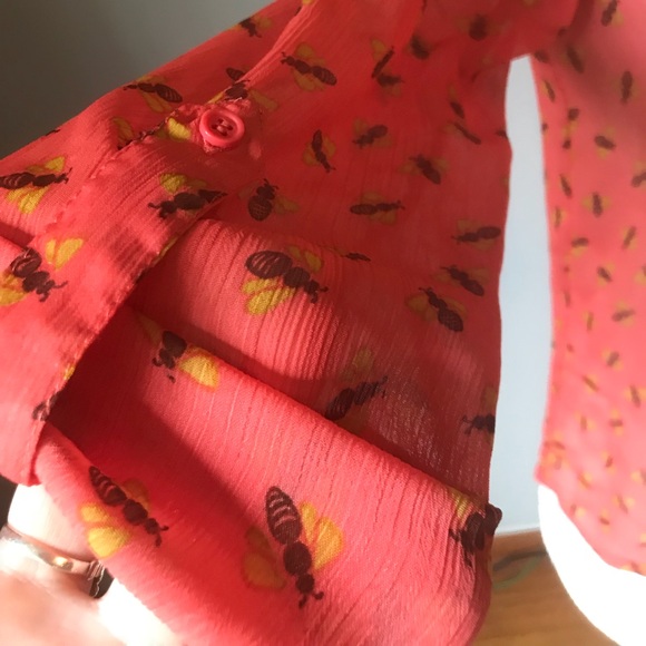 Mossimo Supply Co. | Tops | Bumble Bee Lightweight Button Blouse | Poshmark